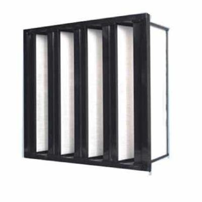 China F9 Fiberglass Mini Pleat V Bank Gas Turbine Inlet Filter 5000Pa High Strength for sale