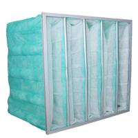 China F6 F7 F8 Pocket Air Filter Bag Galvanized Steel Frame 592x592x580mm for Cleanroom HVAC for sale