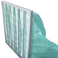 China F6 F7 F8 Pocket Air Filter Bag Galvanized Steel Frame 592x592x580mm for Cleanroom HVAC for sale