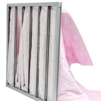 China F6 F7 F8 Pocket Air Filter Bag Galvanized Steel Frame 592x592x580mm for Cleanroom HVAC for sale