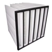 China F7 450Pa HVAC Pocket Air Filter for Spray Booth Synthetic Fiber 592x592mm for sale