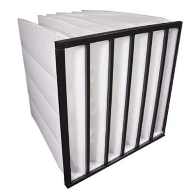 China F7 450Pa HVAC Pocket Air Filter for Spray Booth Synthetic Fiber 592x592mm for sale