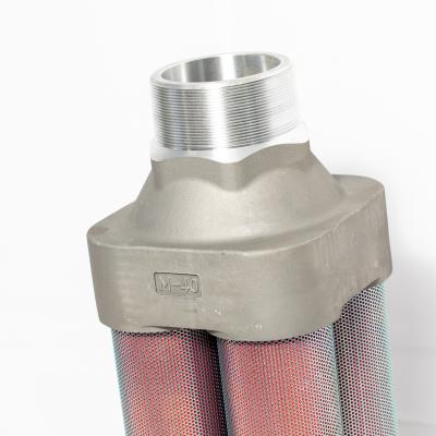 China Glass Fiber Compressed Air Dryer Muffler M-60 6 Inch Connector 30dB Noise Reduction for sale
