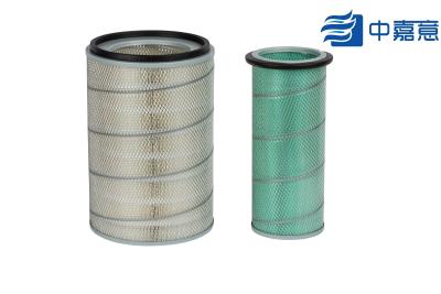 China Stable Cellulose Cylinder Air Filter 417mm Height Replacement for Donaldson P181046 Construction Equipment for sale