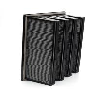 China Practical Chemical V Bank Carbon Filter With ABS Plastic Frame for sale