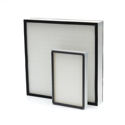 China HEPA Mini Pleated Filter Element 600Pa Glass Fiber Media ABS Frame for Clean Room for sale