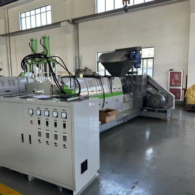 China LDF Series Double Stage PE PP Plastic Film Pelletizer with Water Cooling System 100-500 kg/h Output for sale