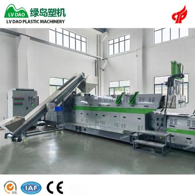 China LDD Series Plastic Recycling Machine 250-300kg/h Output with Ø120-110mm Screw for PP PE ABS Granules for sale