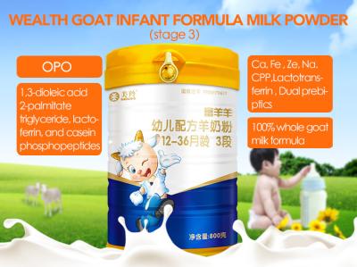 China Stage 3 Goat Milk Formula 800g Instant Powder for Toddlers 12-36 Months for sale