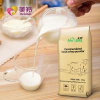 China D90 Grade 25kg Edible Demineralized Goat Milk Whey Powder for Infant Formula for sale