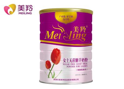 China Non Sucrose Fat Filled Dried Whole Goat Milk Powder 800g for Ladies Anti Aging for sale