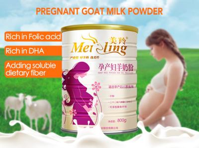 China Pregnancy Goat Milk Powder 800g DHA Folic Acid Calcium Supplement for Pregnant Women for sale