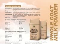 China Dry Sterilized Full Cream Goat Milk Powder Formula Ingredient for sale