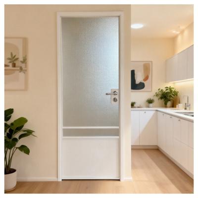 China French Vintage Dopamine Bathroom Door Magnesium Aluminum Alloy Bathroom Toilet Swing Door Kitchen Balcony Partition Door for sale