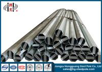 China 110kv Swaged Steel Tubular Pole 12 Foot Galvanized for sale