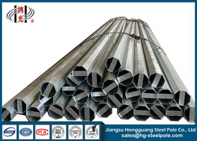 China 110kv Swaged Steel Tubular Pole 12 Foot Galvanized for sale