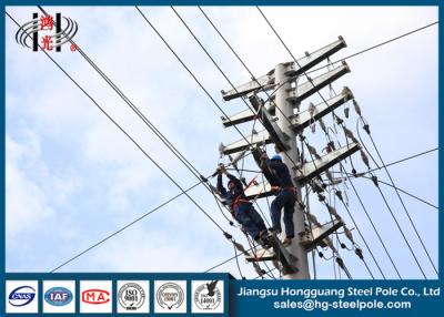 China Electric GR65 Steel Tubular Pole For Electrical Power Transformer for sale
