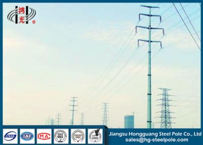 China Anti - Corrosive NEA Standard Steel Transmission Pole 30ft Q345 500kg Design Load for sale