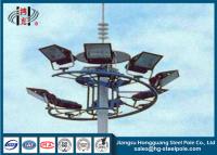 China CE Approved Conical 500W Square Road Light Pole EN 40 / BS 5649 for sale
