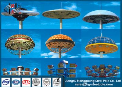 China Octagonal Hot Dip Galvanization High Mast Light Pole for Square Lighting for sale