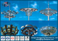 China Conical / Tubular Anti - Corrosion Flood Light Poles , Q420 Q460 Steel Power Pole for sale