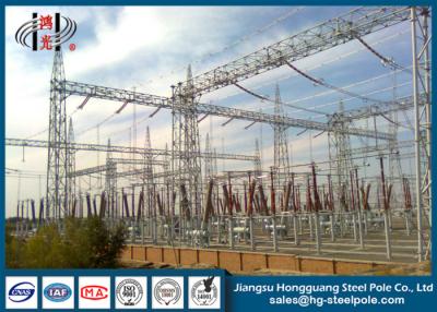 China Power Transformer Substation Steel Structures Conical , Round for sale