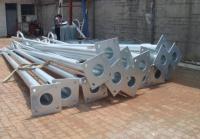 China 13m Double Arm Street Light Poles Corrosion Resistant for sale