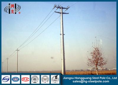 China Waterproof Galvanised Steel Pole For Electrical Power Transmission And Distribution for sale