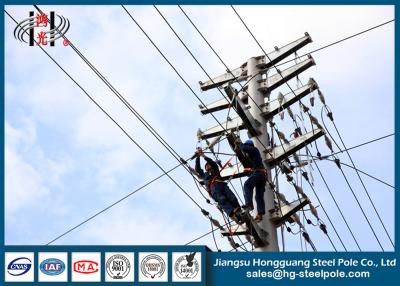 China Galvanized Round Tubular Steel Poles for Transmission and Distribution Line for sale
