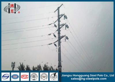 China 110KV Q235 Galvanized Steel Octagonal Electric Power Poles / Power Transmission Tower for sale