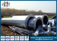 China Shockproof Steel Tubular Power Transmission Poles Low Voltage for sale