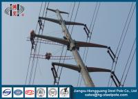 China 10-220KV Steel Transmission Poles For Electrical Distribution Over Headline Project Q235 for sale