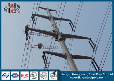 China 10-220KV Steel Transmission Poles For Electrical Distribution Over Headline Project Q235 for sale