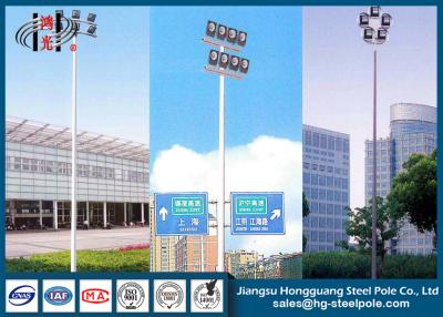 China Outdoor Flood Lighting Steel Tubular Pole with Hot Dip Galvanization Powder Coated for sale