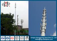 China Powder coated Steel Tubular Pole , Wi-fi Monopole Tower with Inner Climbing Ladder for sale