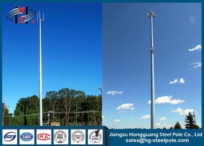 China Powder coated Circular Round  Self-supporting Steel Tubular Pole , Wi-fi Tower for Signal Broadcasting for sale