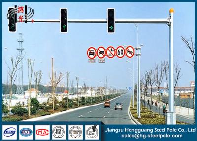 China Traffic Lighting Steel Tubular Pole with Single Arm for Traffic Industry for sale