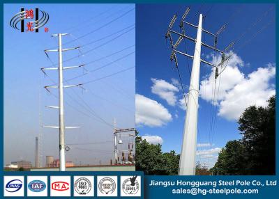 China 110KV Polygonal Galvanized Steel Utility Poles Communication Pole for sale