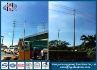 China Polygonal Galvanized Steel Power Transmission Poles 69KV 30FT - 80FT for sale