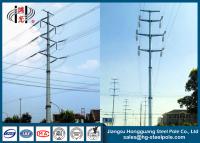 China Multi Circuit HDG Polygonal Steel Electrical Utility Poles Anti Corrosion for sale