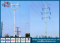 China Hot Roll Steel Q235 Power Transmission Poles Weather Resistance for sale