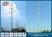 China H50m Q345 Hot Dip Galvanized Power High Voltage Pole with Cross Arms for sale