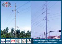 China 35KV Double Circuit Suspension Type Tubular Steel Pole Galvanized for sale