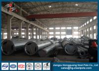 China Q235 Anticorrosive Steel Conical Transmission Line Poles With ASTM A123 for sale
