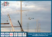 China Q345 Galvanized Tubular Steel Utility Poles Short Construction Cycle for sale