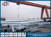 China Medium Voltage Polygonal Electric Utility Poles Hot Roll Steel 25mm for sale