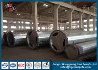 China Electric Hot Dip Galvanized Steel Power Poles For Power Transmission Line With Bitumen for sale