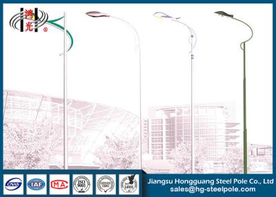 China Street Lighting Project Outdoor Street Lamp Post Single Arm Q235 , Q345 for sale