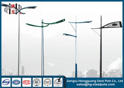 China High Mast Galvanized Steel Transmission Poles Octagonal Shape For Parking Lot for sale