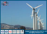 China Steel Hydraulic Conical Horizontal Axis Wind Turbine Pole Tower 20m Q235 HDG for sale